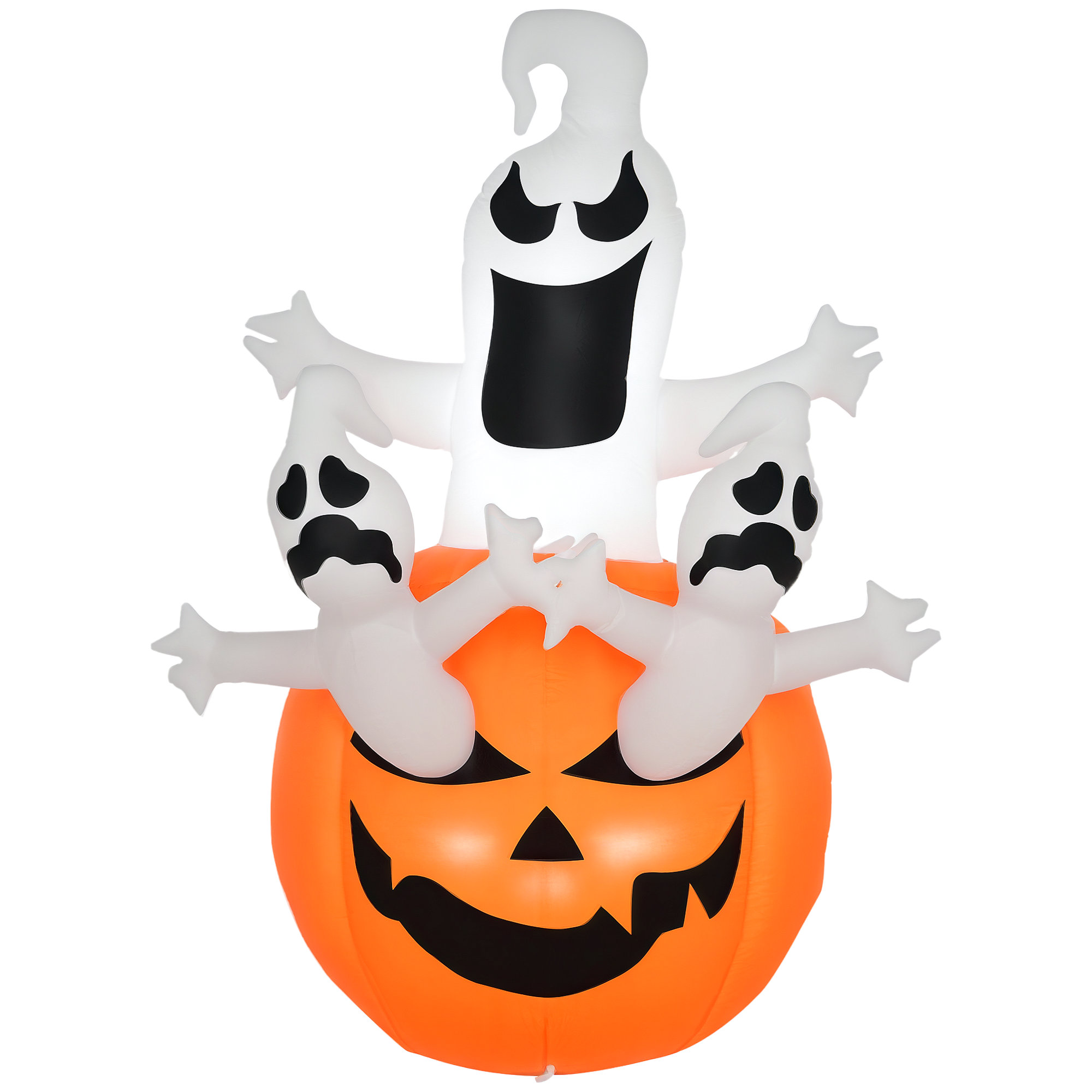 Latitude Run® Spooky Halloween Inflatable Yard Decoration with Jack-O ...
