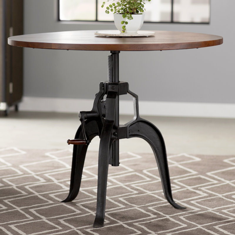 Williston Forge Jelinek Round Solid Wood Dining Table & Reviews | Wayfair
