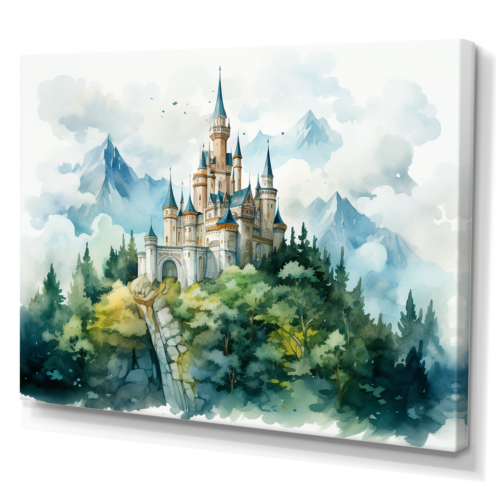 Loon Peak® Medieval Castle Mountains - Castles Wall Art | Wayfair