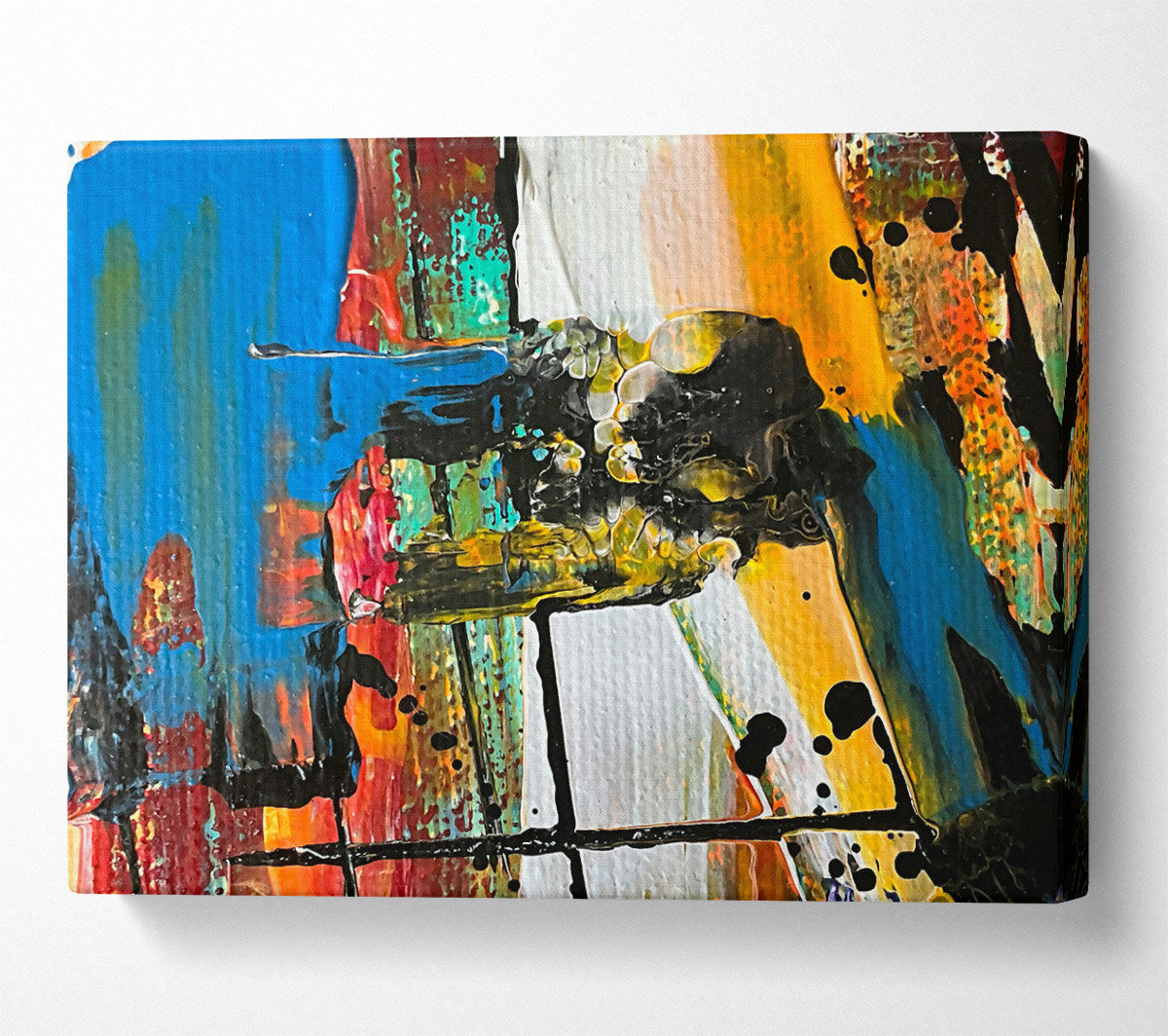 Metro Lane Blue Abstract Expressionism | Wayfair.co.uk