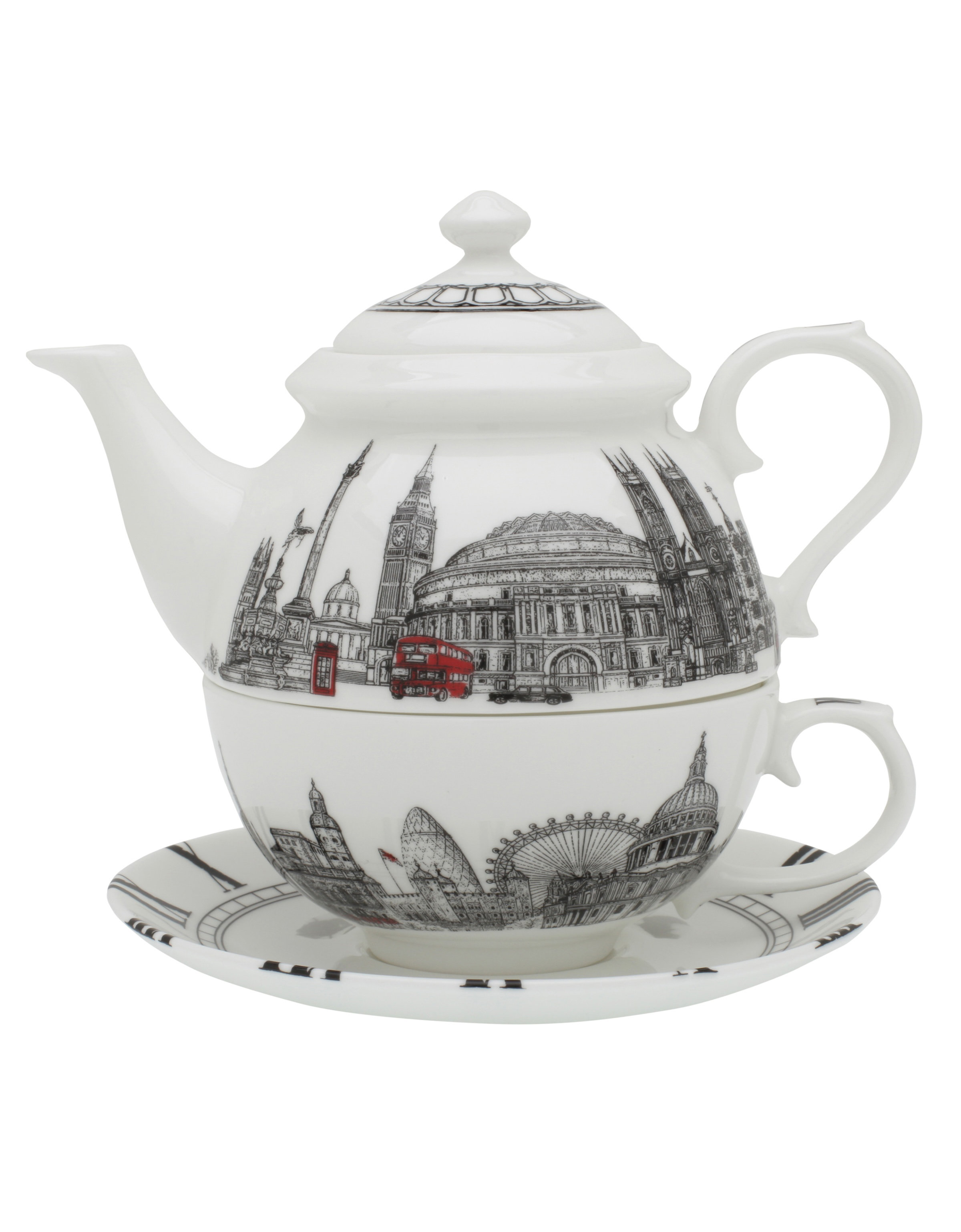 HALCYON DAYS Teapots 16oz. No Pattern Teapot Set | Wayfair