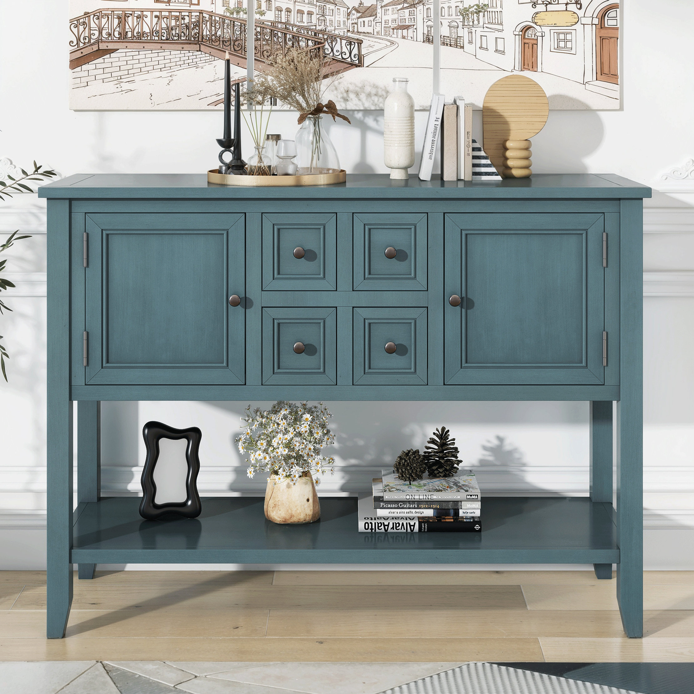 Winston Porter Cambridge Series Buffet Sideboard Console Table with ...