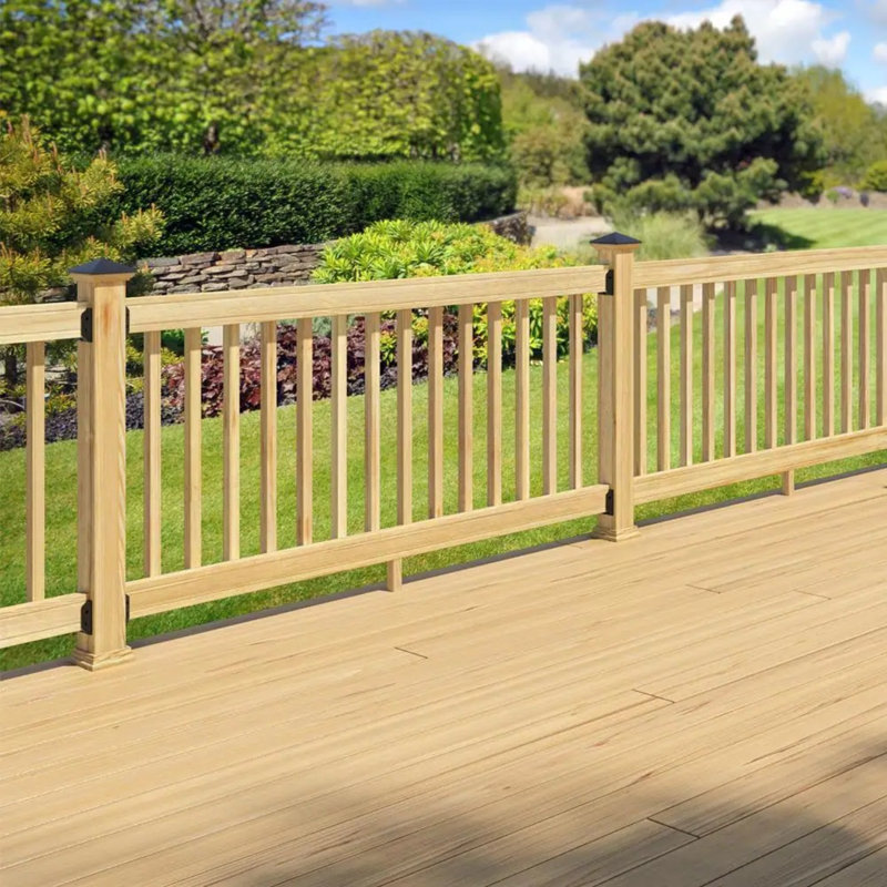 ProWood 6 ft. Wood Railing Kit with Beveled Wood Balusters | Wayfair