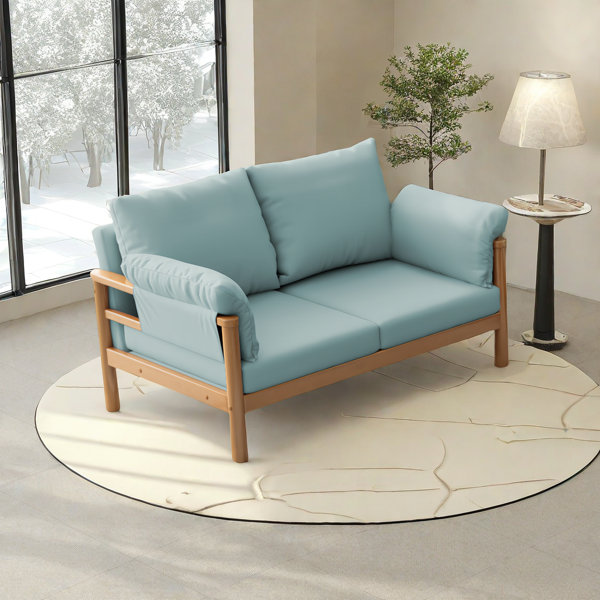 Lifton Modern Simple Sofa Faux Leather Sofa - Wayfair Canada