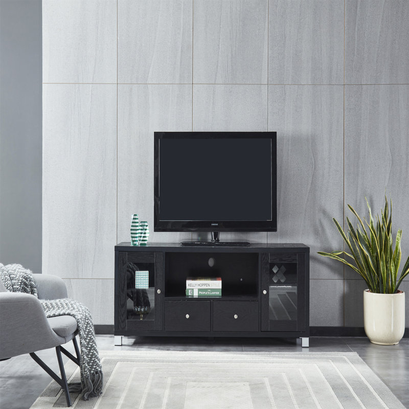 Lark Manor™ Stylish Wood TV Stand with Storage Cabinet for Organized ...