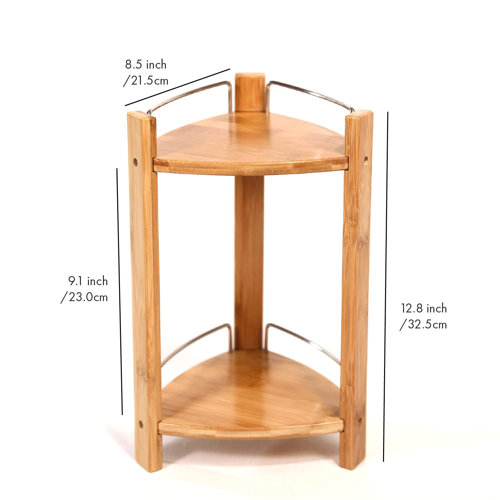 Rebrilliant Ave Free-standing Bamboo Shower Caddy | Wayfair.co.uk