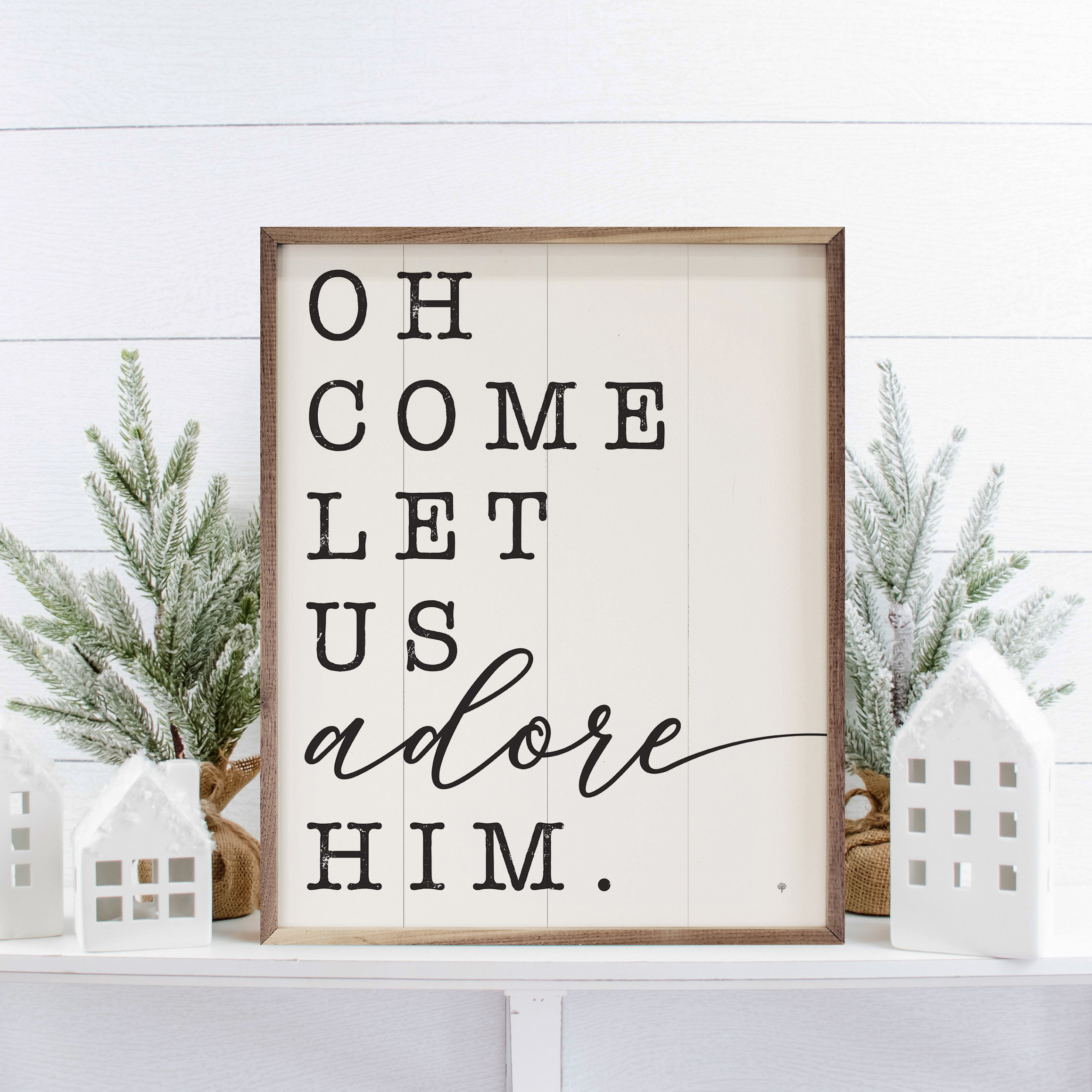 Trinx Oh Come Let Us Adore Him White - Wayfair Canada