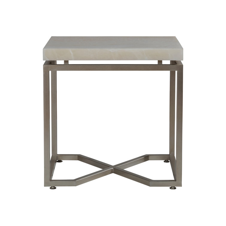 Artistica Signature Designs Stone Cross Legs End Table | Wayfair