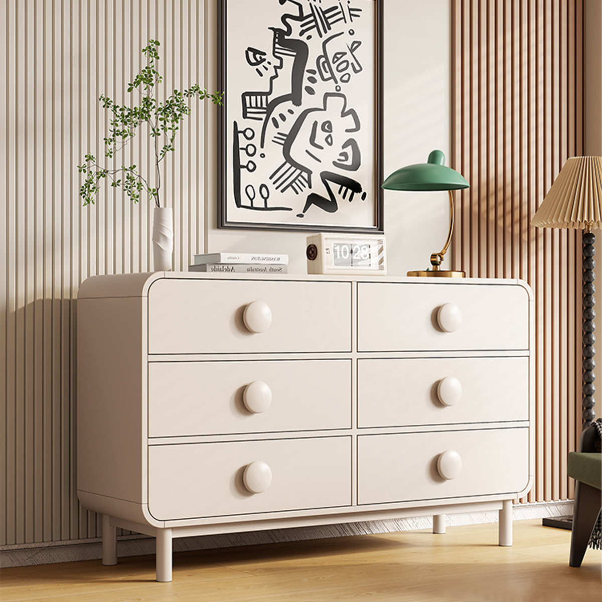 Dainty Table 59.06" White Standard Solid Wood Accent Cabinet - Wayfair ...