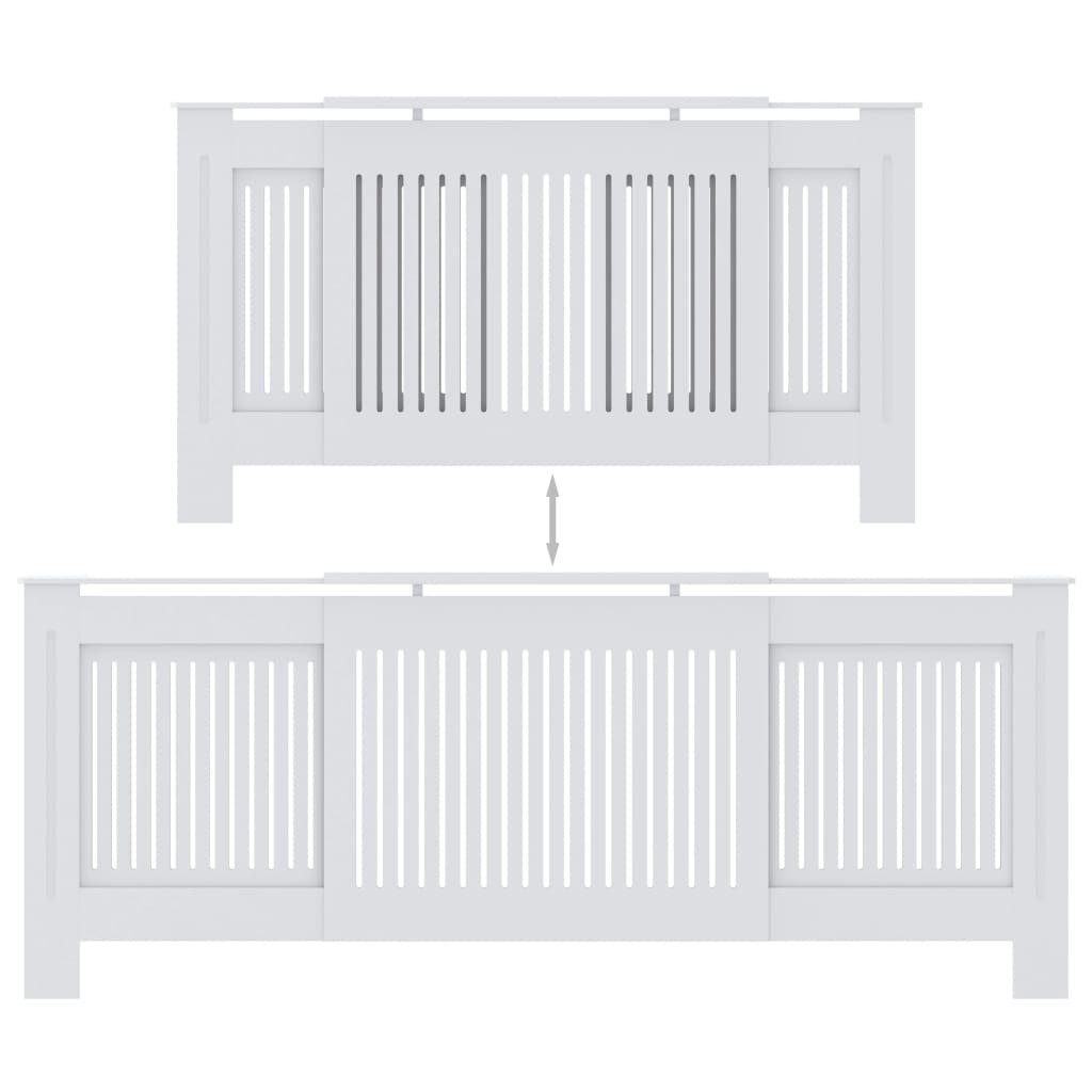 vidaXL Radiator Cover, Slatted Design Heater Cover Cabinet with Top ...