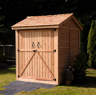 Outdoor Living Today 6 ft. W x 6 ft. D Maximizer Cedar Wood Storage ...