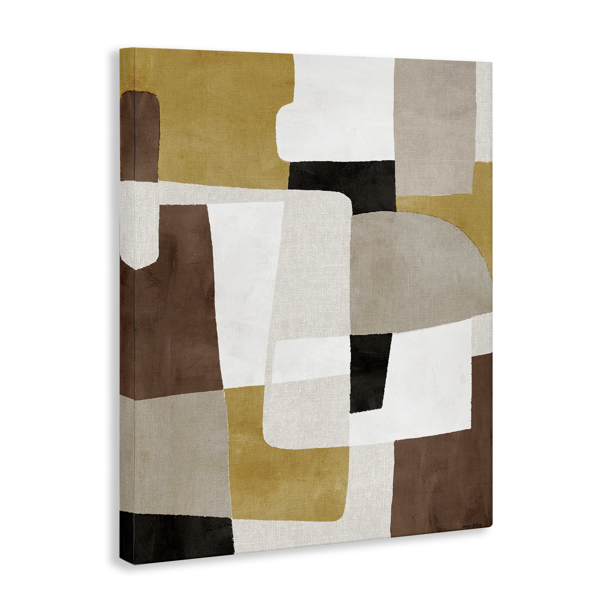 Dakota Fields Funky Boho Geometric Shapes Canvas, design by Amber ...