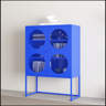 Hokku Designs Garonne Modern Blue Storage Cabinet with Doors ...