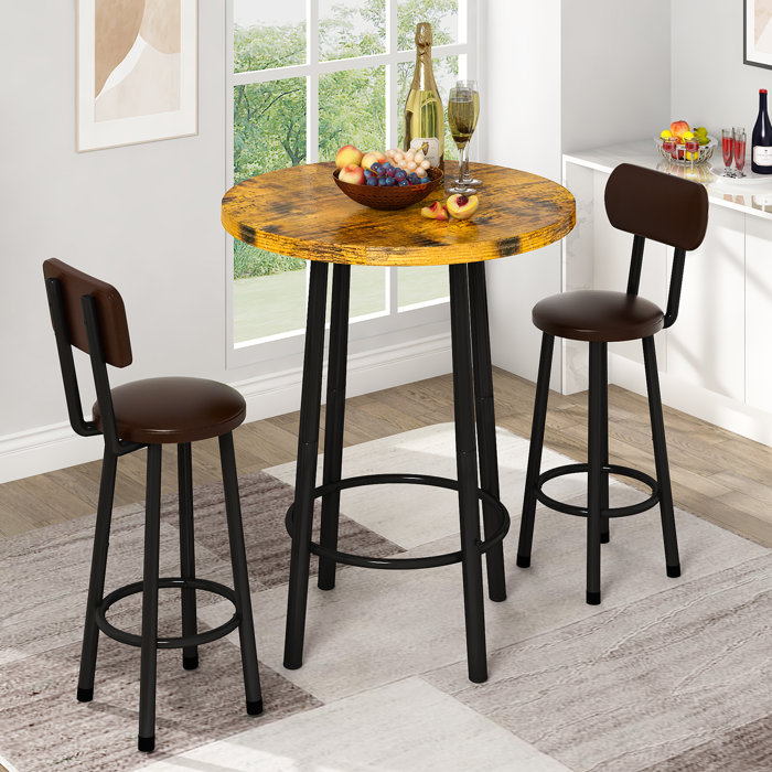Millwood Pines Akillies 3 - Piece Dining Set & Reviews | Wayfair
