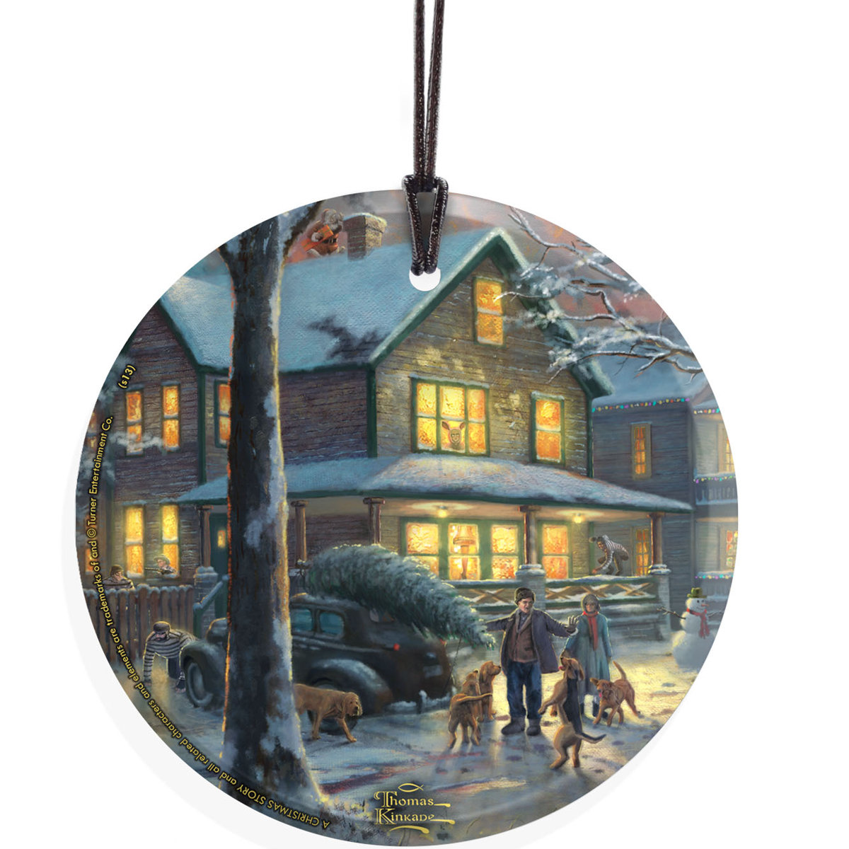 Trend Setters Thomas Kinkade (A Christmas Story) Hanging Glass Print ...
