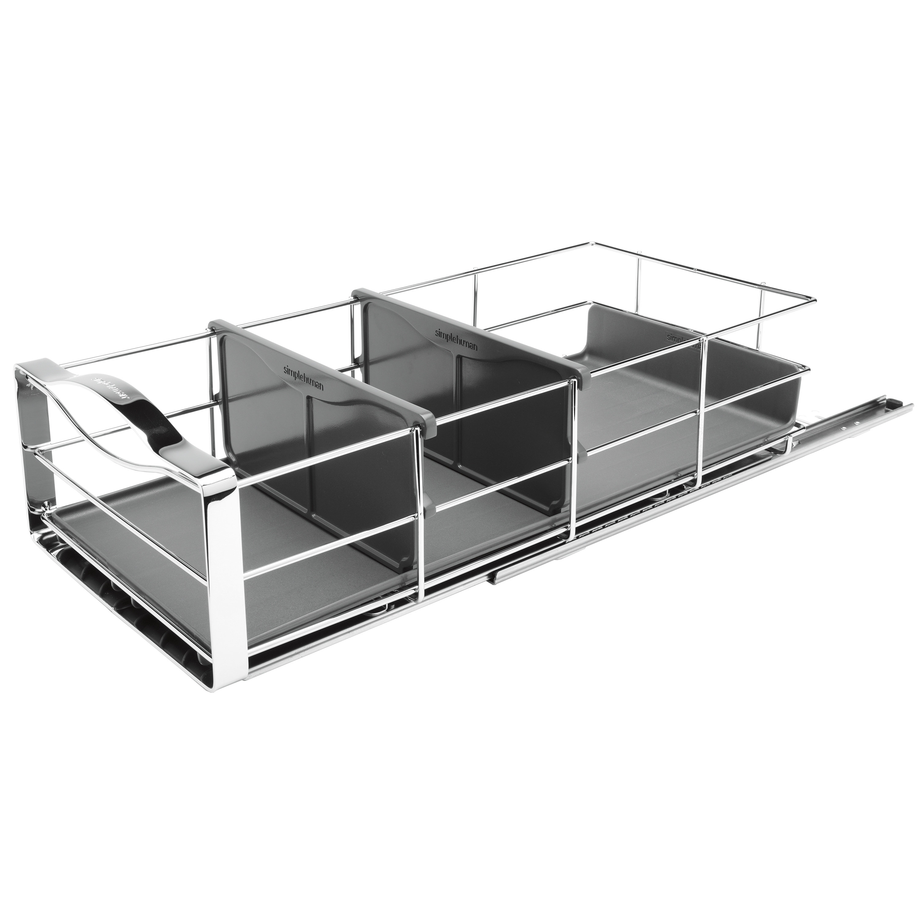 Simplehuman Pull-Out Cabinet Organizer, Heavy-Gauge Steel Frame ...