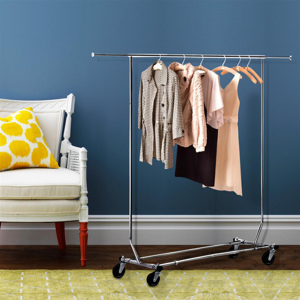 Rebrilliant Dwight Rolling Adjustable Garment Rack & Reviews | Wayfair