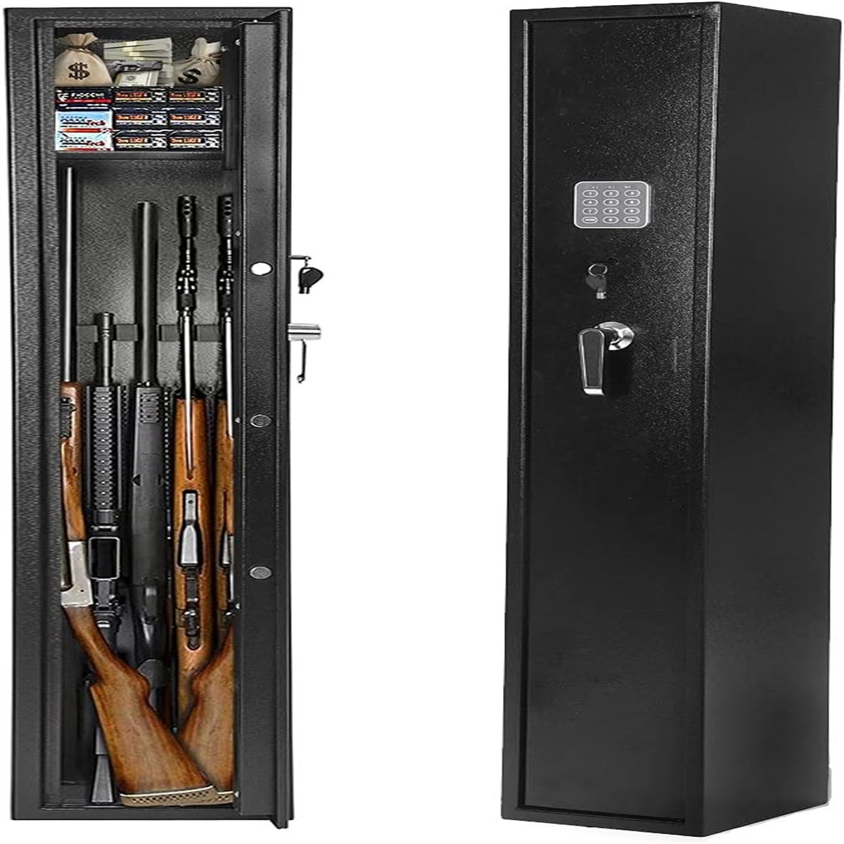 YITAHOME 4 Rifle Locker Gun Safes Box For Home Rifle And Pistols, Quick ...