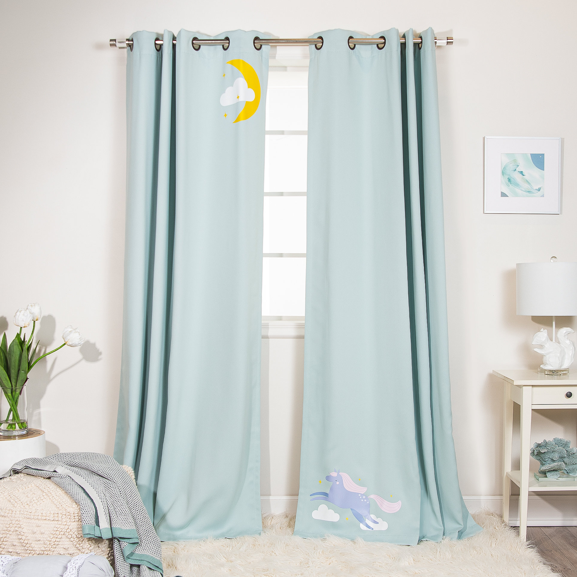 Zoomie Kids Arctic Friends Blackout Curtains - Wayfair Canada