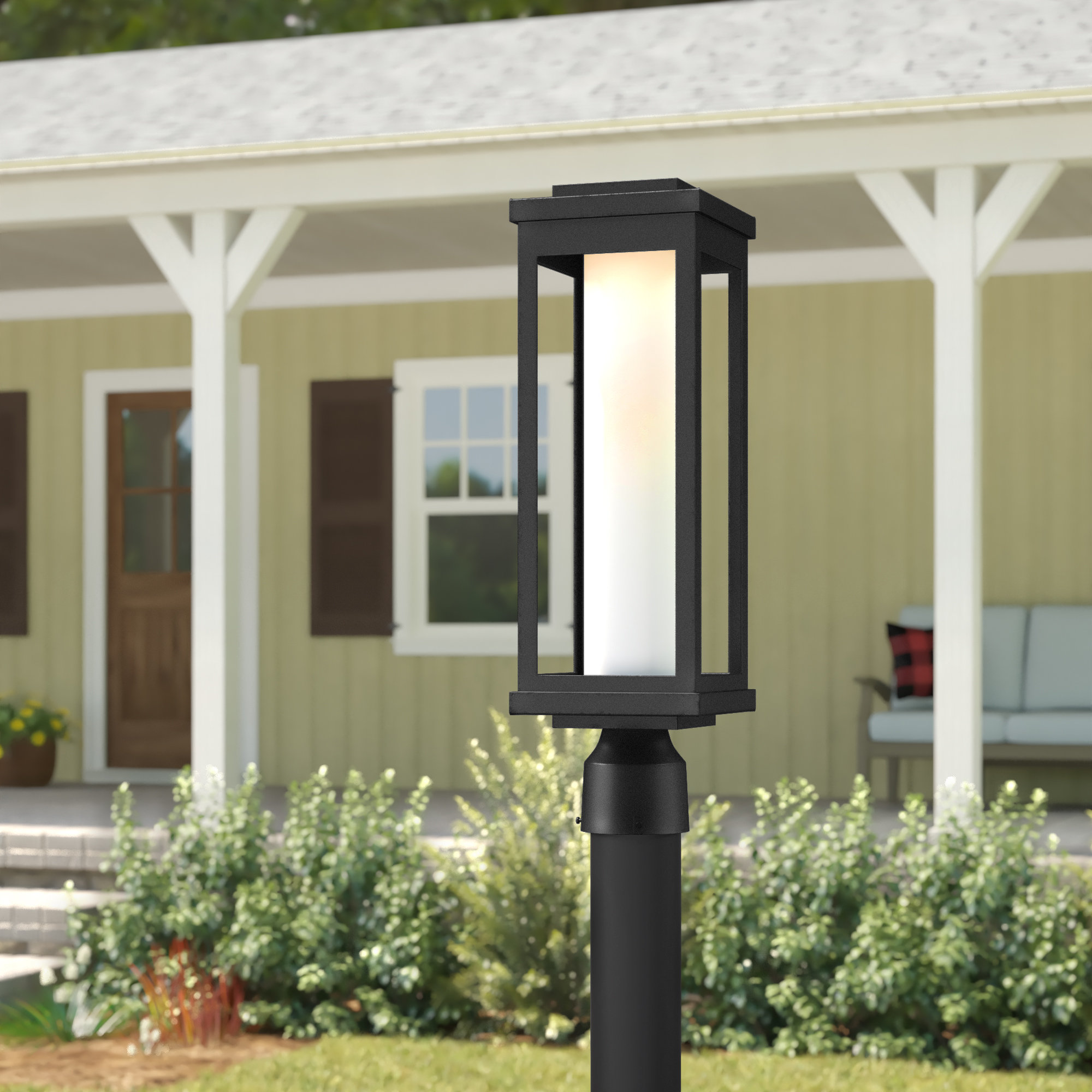 Wade Logan® Ardisj Outdoor 1-Light LED Black Lantern Head & Reviews ...