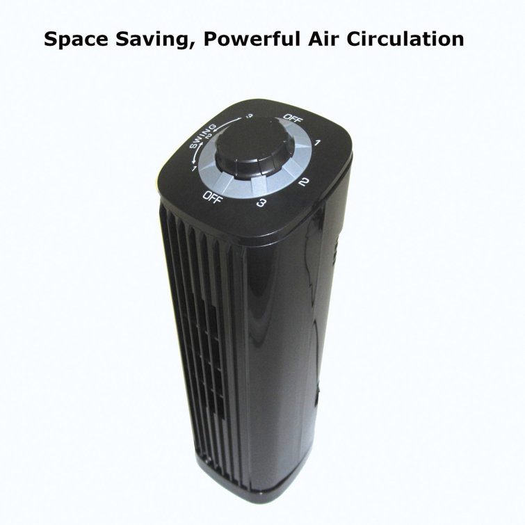 Optimus F-7348WH 14 Inch Portable Ultra-Slim Desktop Tower Fan In White ...