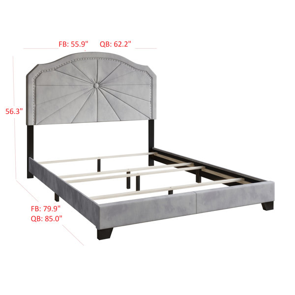 House of Hampton® Emmie-May Upholstered Standard Bed | Wayfair