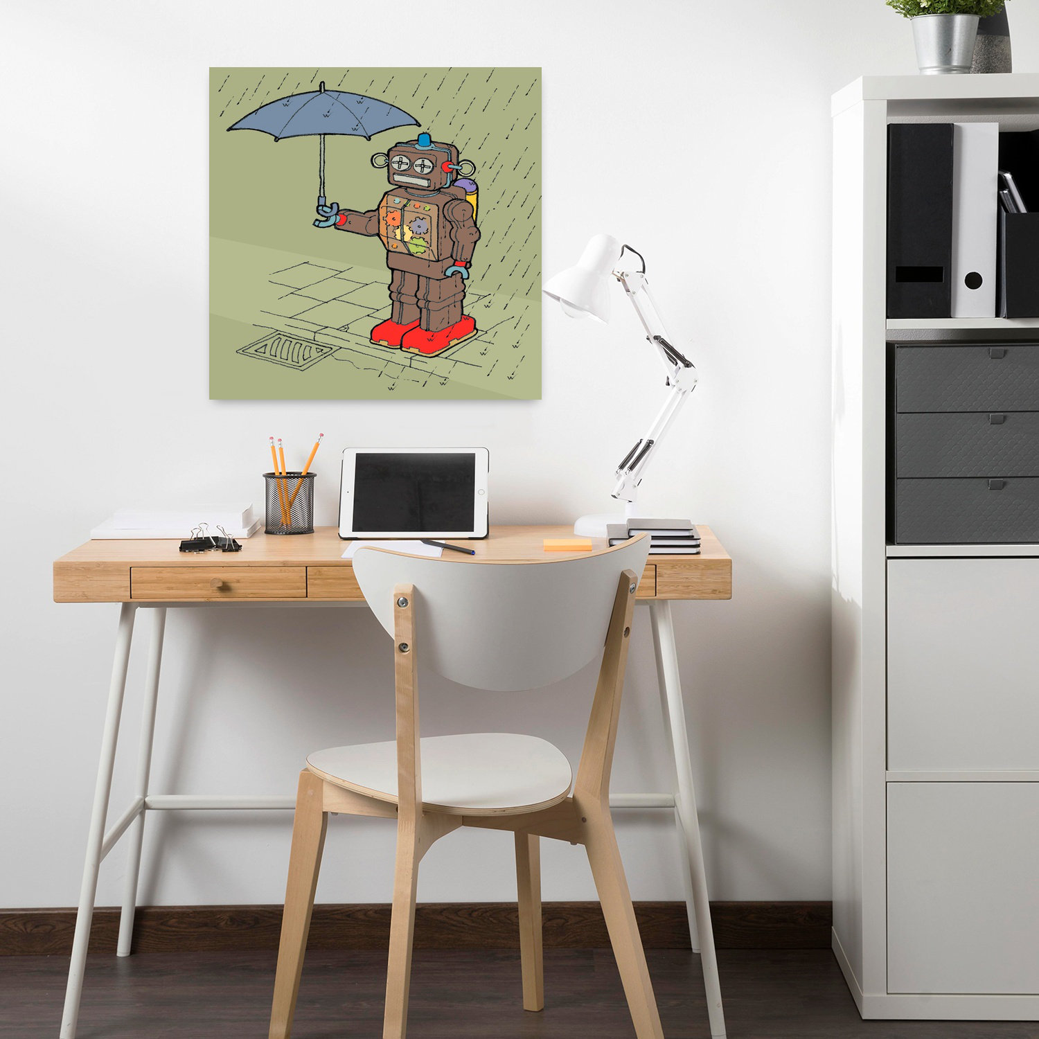 Latitude Run® Brolly Bot Abstract Contemporary Urban Landscape Art ...