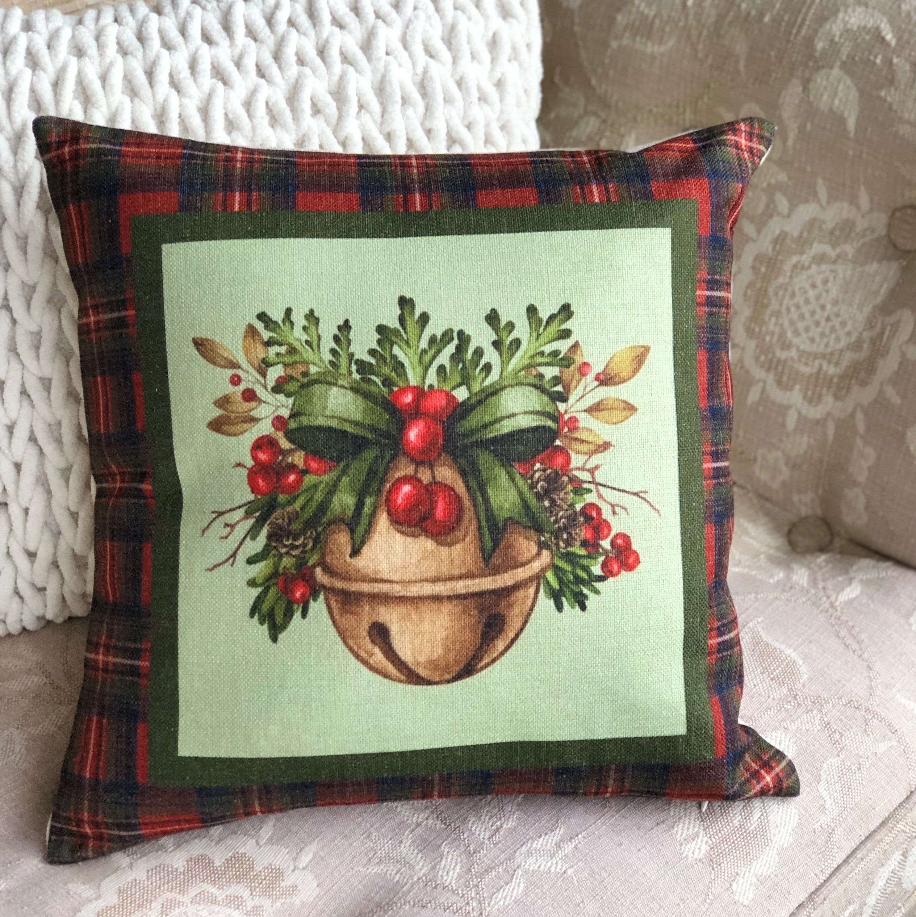 Golden Hill Studio Christmas Bell 18" Throw Pillow Cover | Wayfair