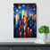 17 Stories Fireworks Cubism - Wrapped Canvas Art Prints | Wayfair.co.uk