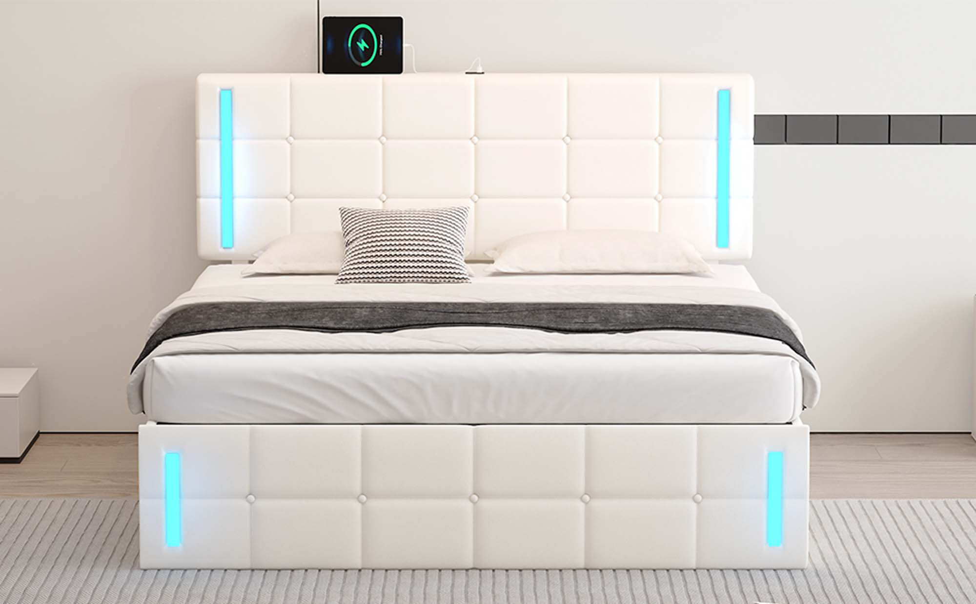 Brayden Studio® Daejohn Upholstered Wood Platform Bed | Wayfair