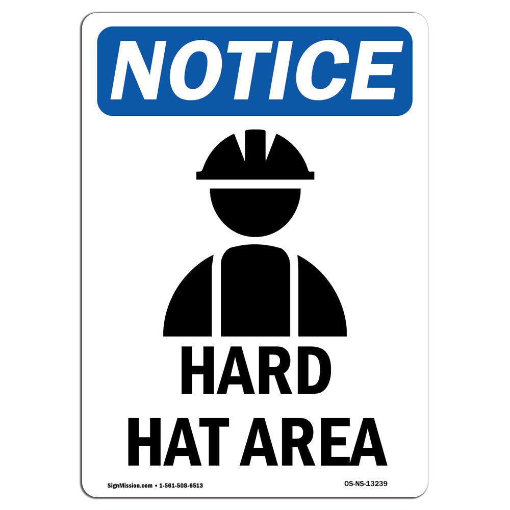 SignMission Hard Hat Area Sign with Symbol | Wayfair