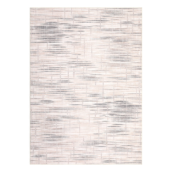 Wrought Studio Machine Washable Rug with Rubber Backing for Living Room ...