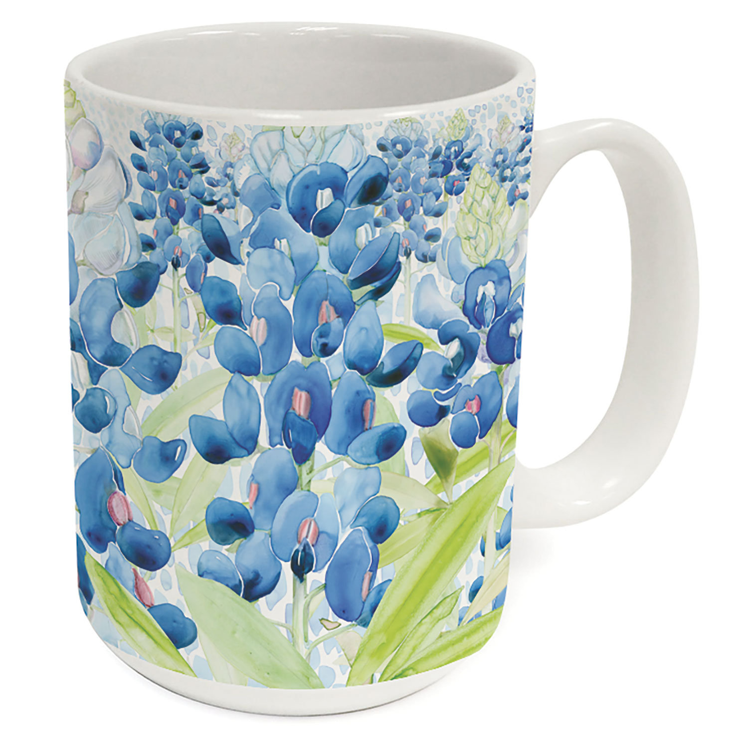 Winston Porter Bluebonnets 15 oz. Decorative Ceramic Mug | Wayfair