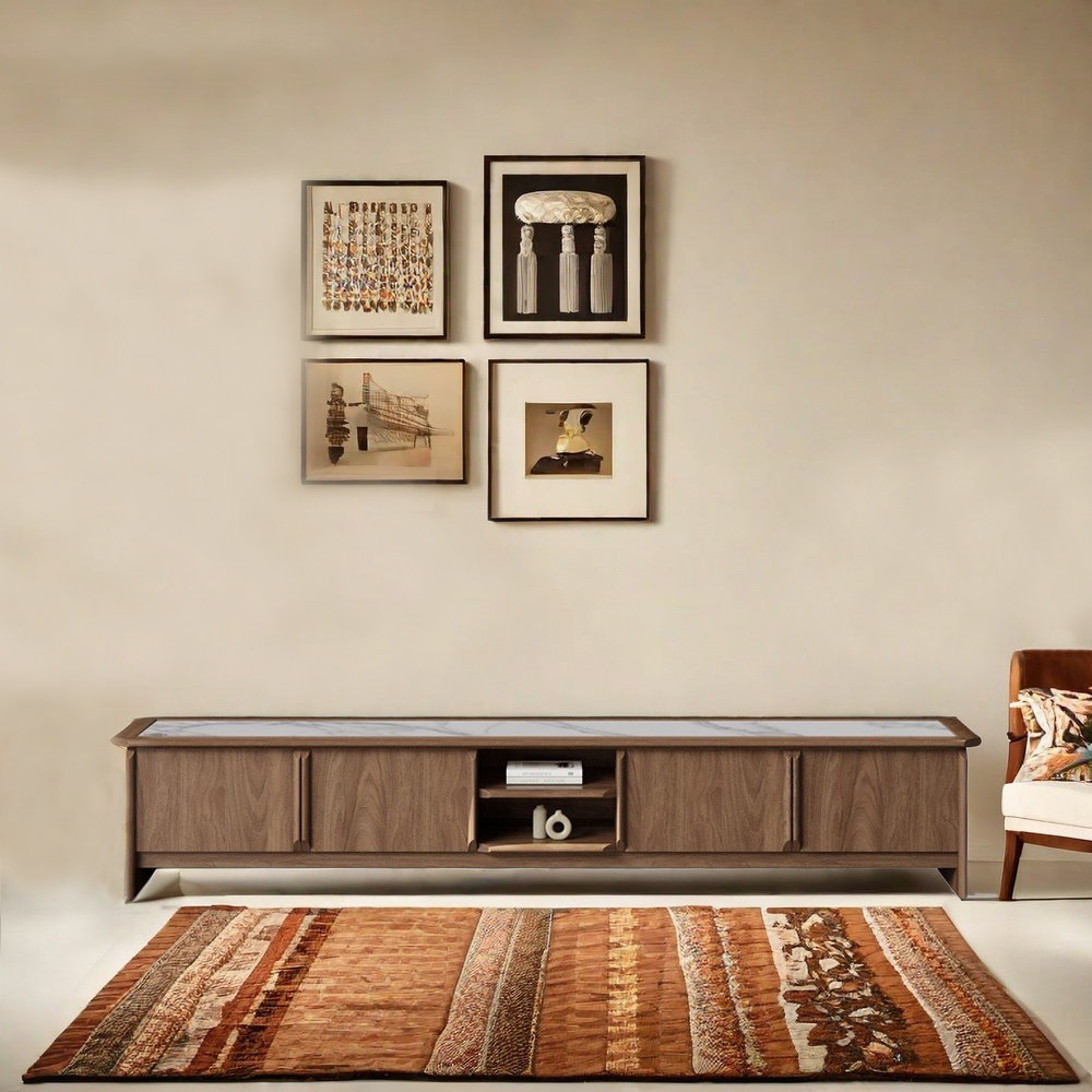 Finaewg American style sintered stone countertop TV stand | Wayfair