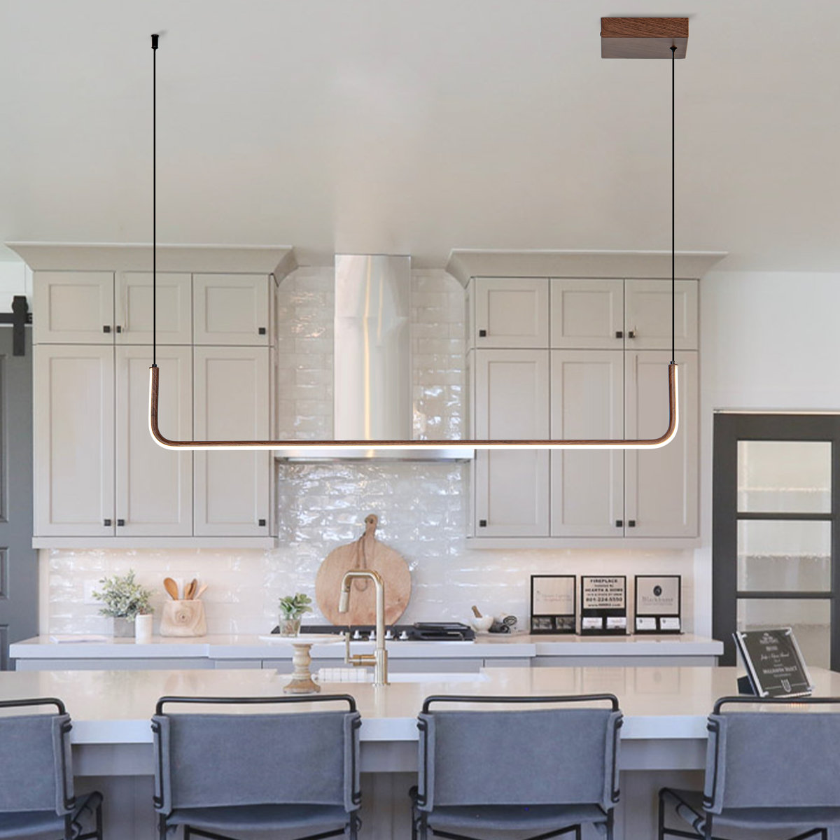 Wrought Studio™ Led Chandelier Kitchen Island Lighting Dining Room ...