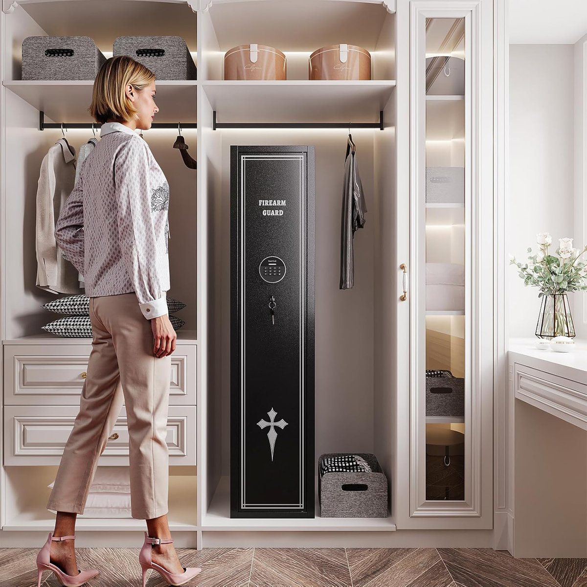 Kaer 2-3 Gun Safe Gun Safe For Rifle And Pistols Multi-function Gun ...