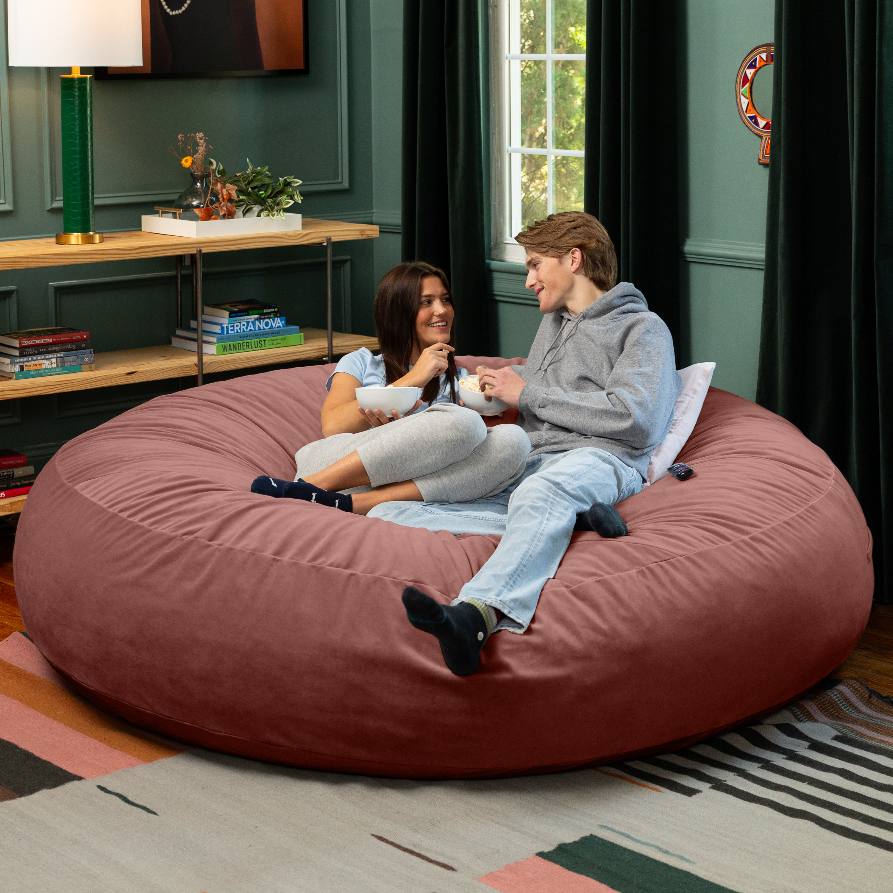 Corrigan Studio® 7 Foot Cocoon - Giant Bean Bag Chair For Adults & Bean ...