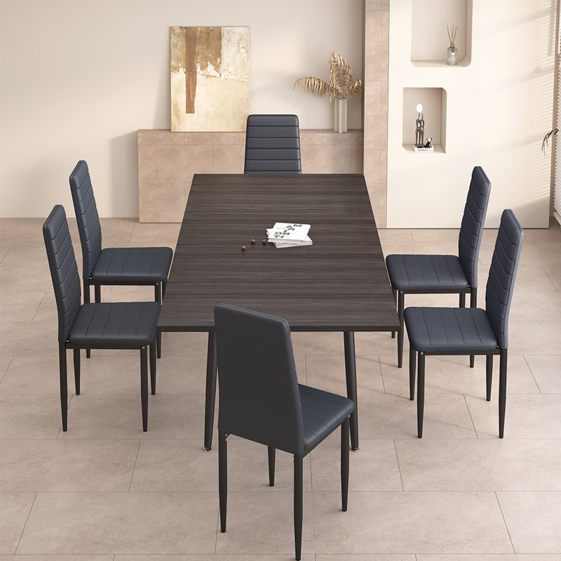 Wade Logan® Beich Rectangular 62.99'' L x 30.71'' W Dining Set ...