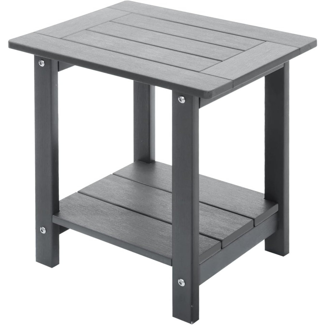 Ebern Designs Double Adirondack Outdoor Side Table Weather Resistant ...