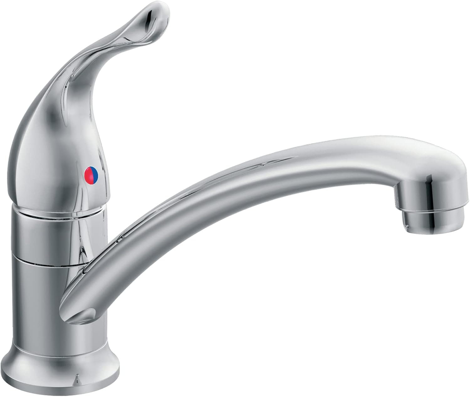 Co-t Moen Chateau Chrome Single-Handle Low Arc Kitchen Faucet With Easy ...