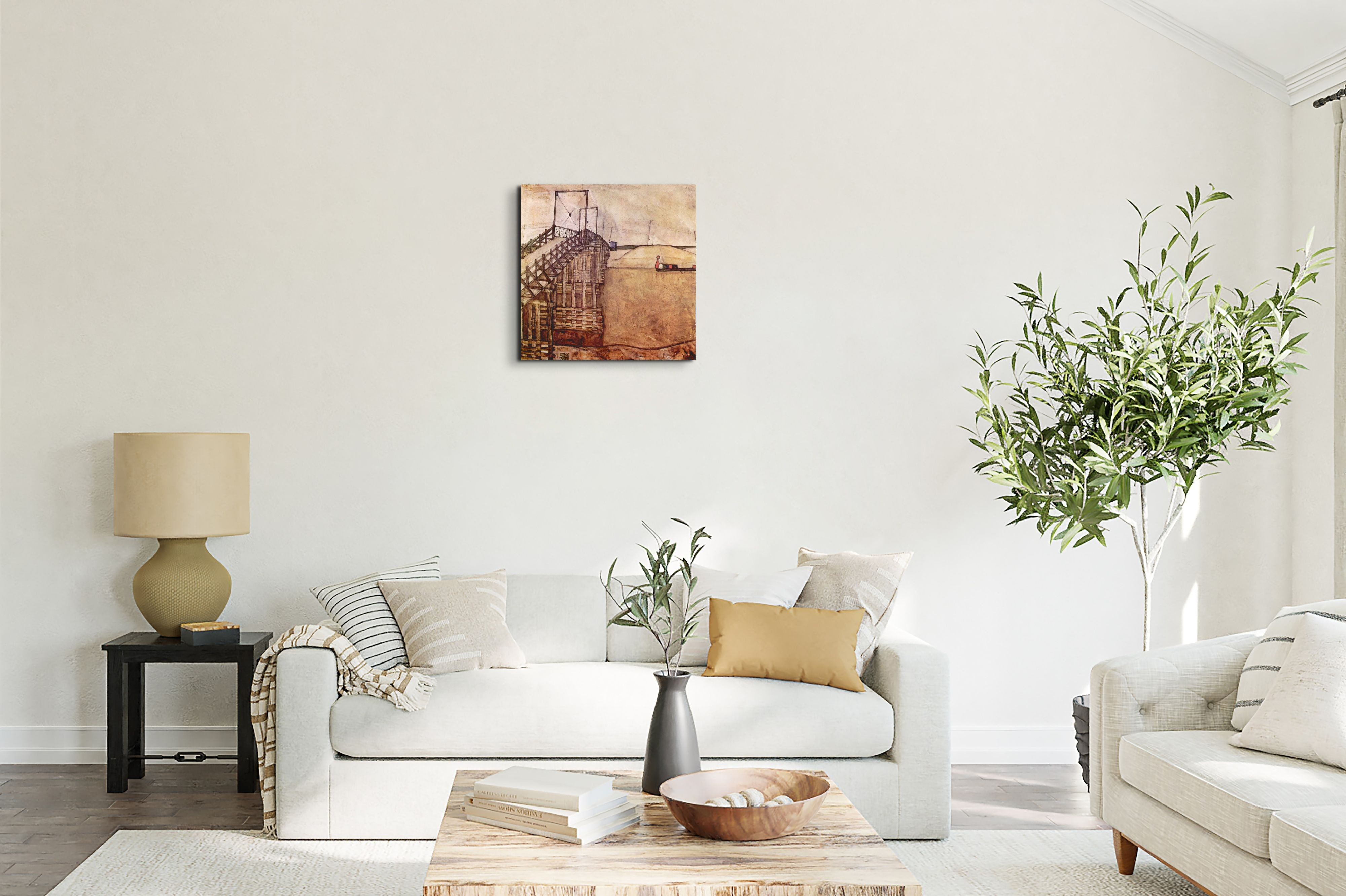 Ebern Designs The Bridge by Schiele Egon 58x58 Cm Frameless Panel ...
