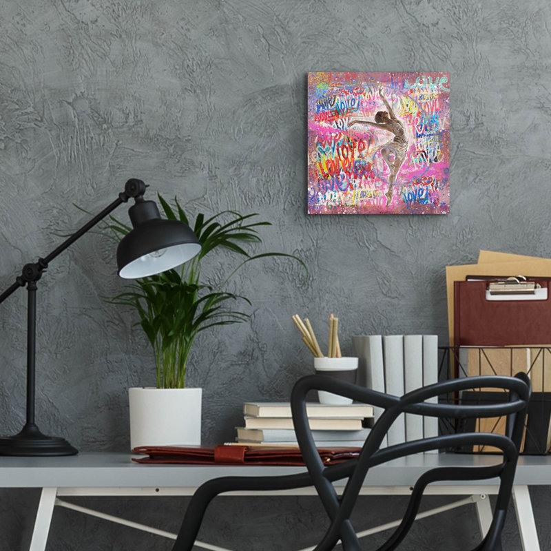 Lark Manor 'Graffiti Ballerina 2' by Marta Wiley Acrylic Glass Wall Art ...