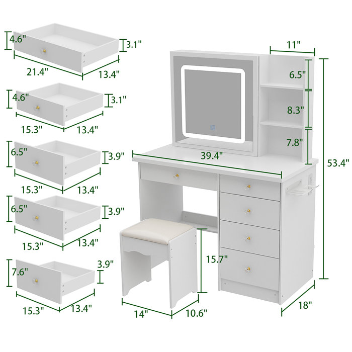 Red Barrel Studio® Jenkinsburg Vanity & Reviews | Wayfair