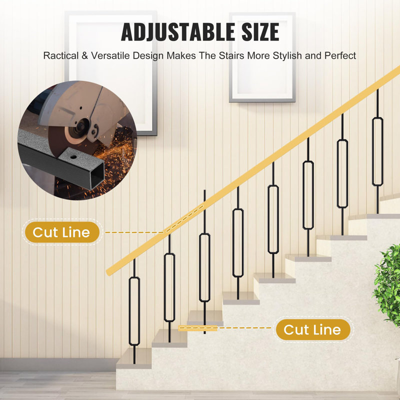BTERAZ Iron Balusters 10 Pack, Rhomboid | Wayfair