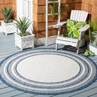 Round Outdoor Rugs You'll Love | Wayfair