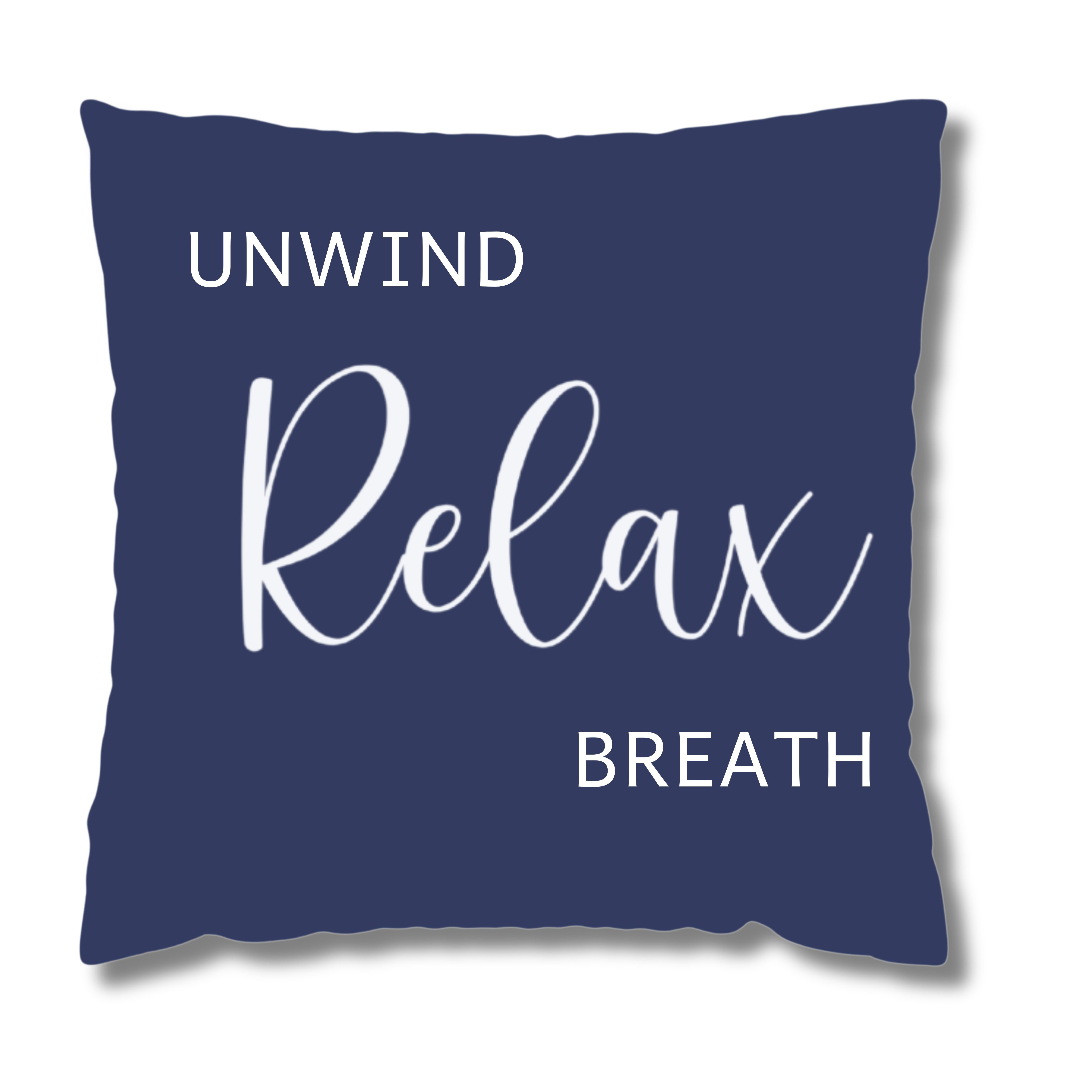 Oveesha Relax - Decorative Pillow Cover With Elegant Typography Indoor ...