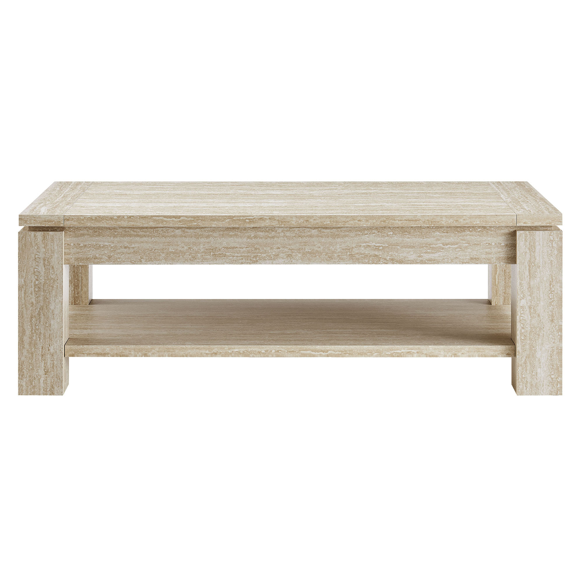 Modway Hollis Travertine Coffee Table In Travertine | Wayfair