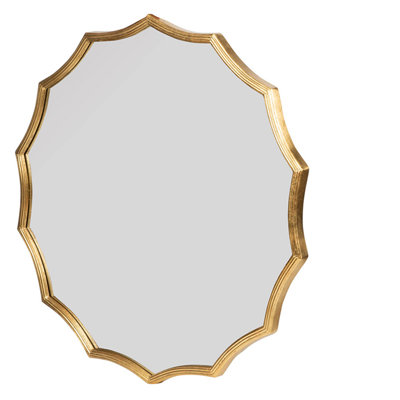 House of Hampton® D40" Round Sunburst Wall Mirror With Gold Finish ...