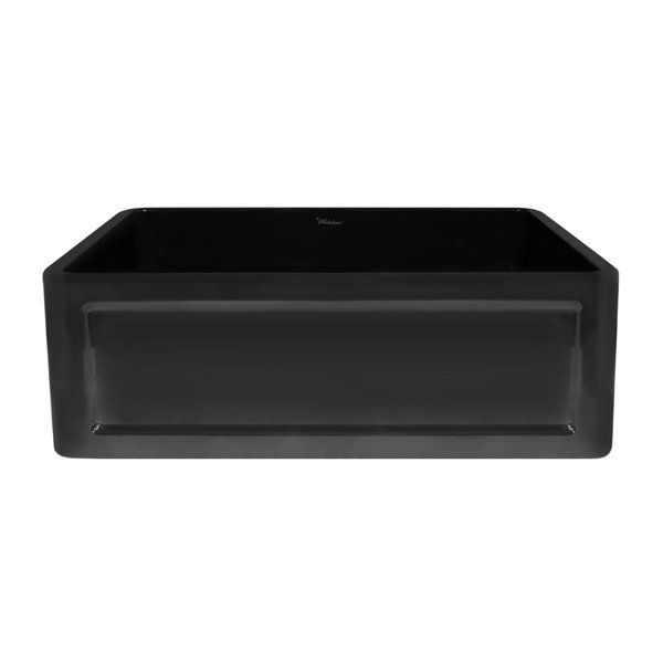 Whitehaus Collection 30” Single Bowl Fireclay Kitchen Sink: Reversible ...