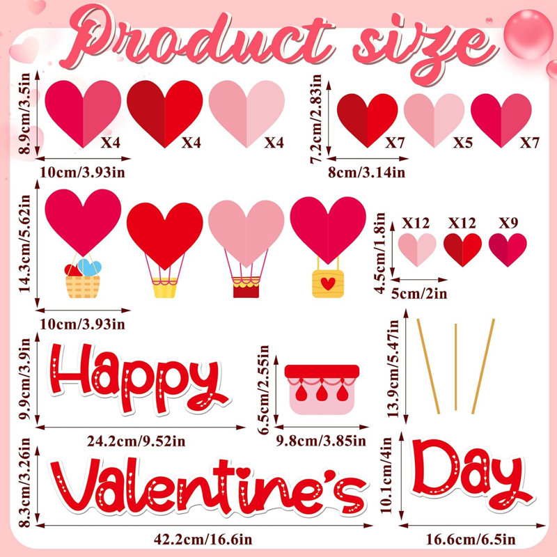 The Holiday Aisle® 75PCS Valentine's Day Bulletin Board Classroom ...